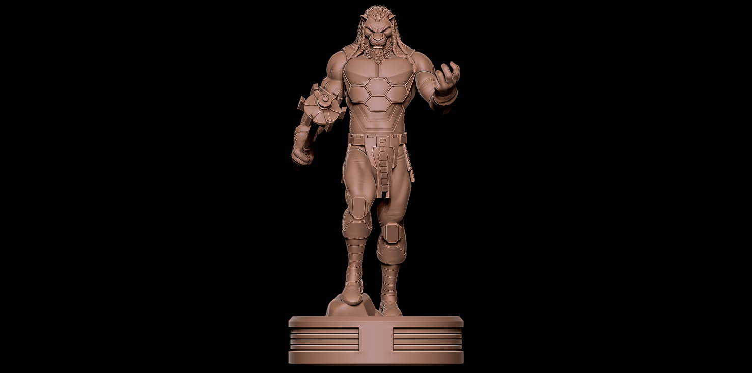 🦸 Fanart BATTLE BEAST - Statue・ STL File for ・Cults
