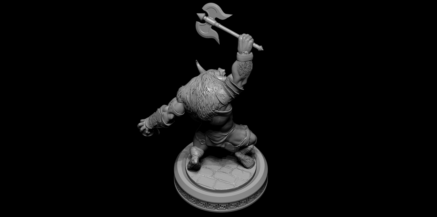 🇬🇷 Minotaur Statue・ STL File for ・Cults