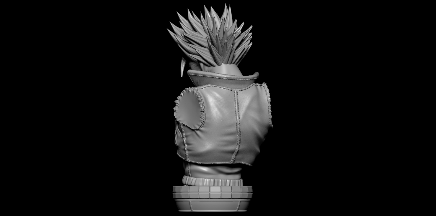 STL file Fanart Future TRUNKS bust - original and SSJ version 🔮 ・3D ...