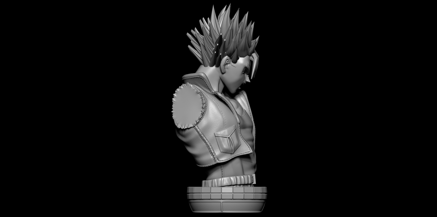STL file Fanart Future TRUNKS bust - original and SSJ version 🔮 ・3D ...