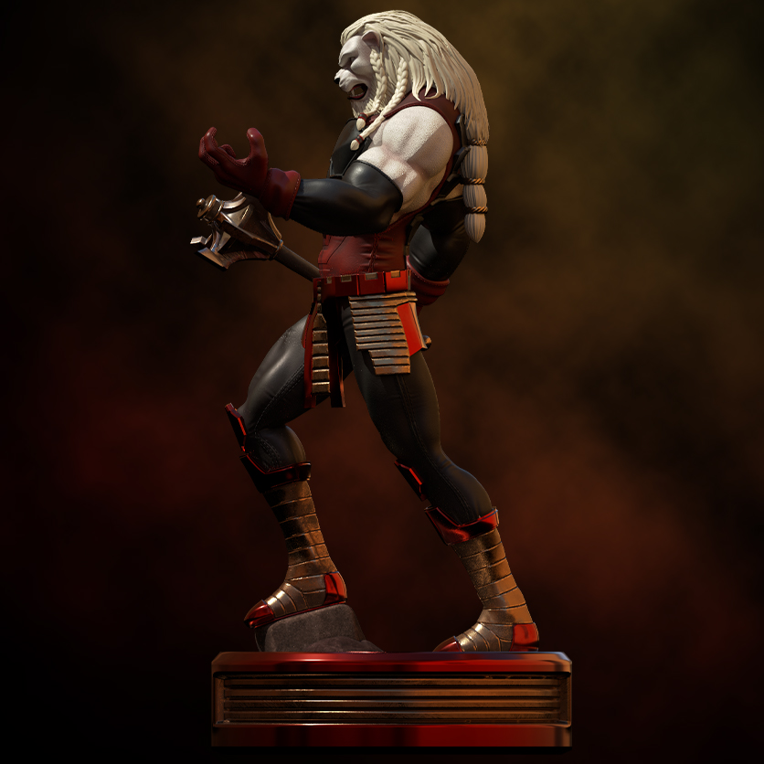 🦸 Fanart BATTLE BEAST - Statue・ STL File for ・Cults
