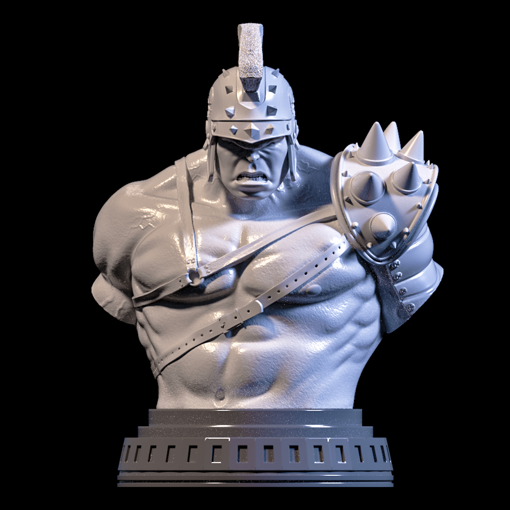 Archivo STL HULK - Gladiator BUST 👤 ・Objeto imprimible en 3D para ...