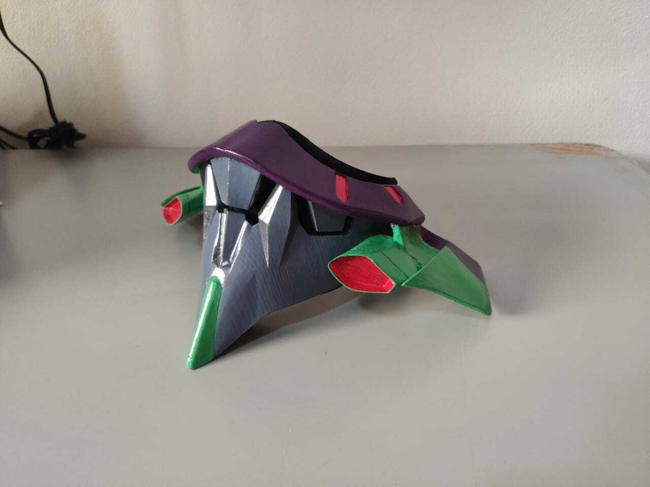 😷 EVANGELION UNIT 01 MASK COVER・ OBJ File for ・Cults