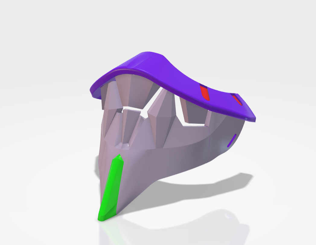 OBJ 文件 EVANGELION UNIT 01 MASK COVER 😷 ・可下载 3D 打印模型・Cults