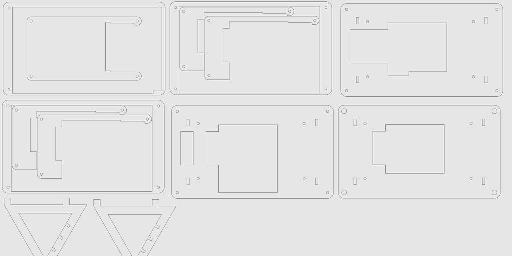 Free SVG file Raspi 7" Touchscreen Laser Cut Enclosure 🔧 ・3D print ...