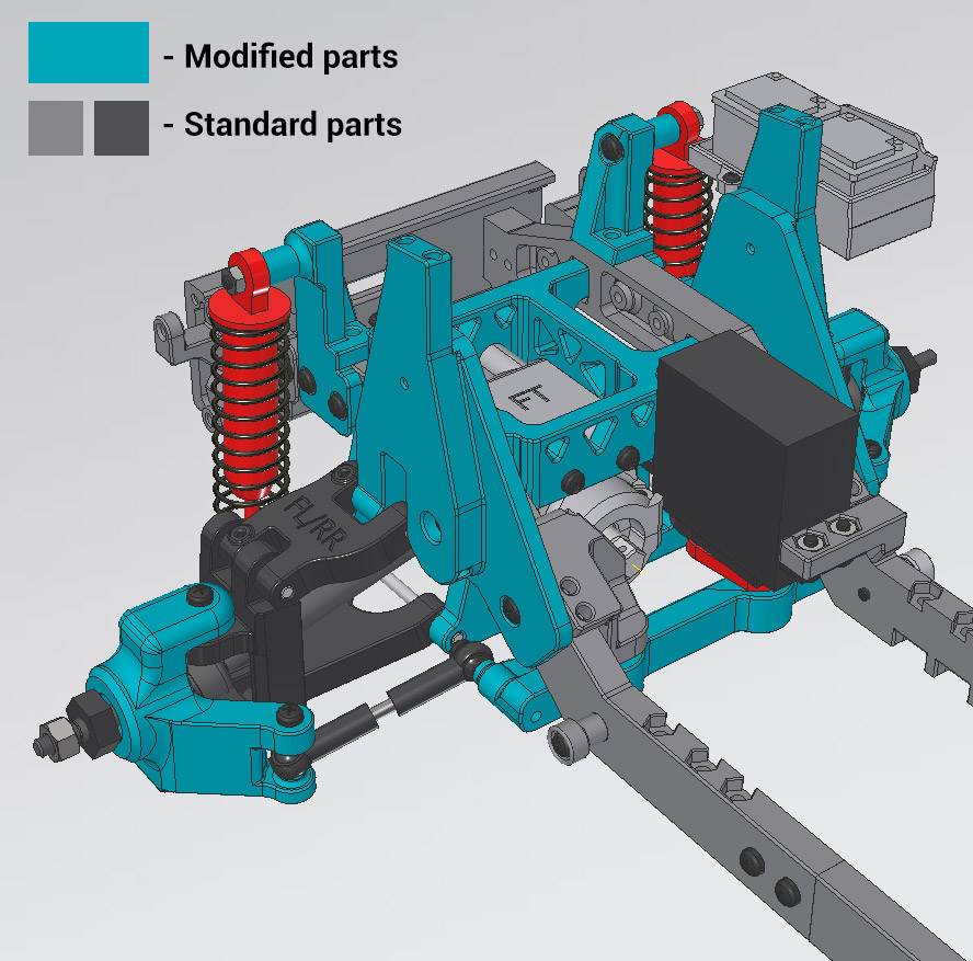 3D 文件 10mm suspension lift kit for 3D Printed Hummer / Humvee by ...