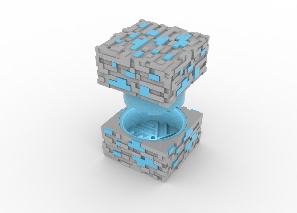 🌿 Herb Grinder Minecraft - Minecraft Grinding Mill・ STL File for ・Cults