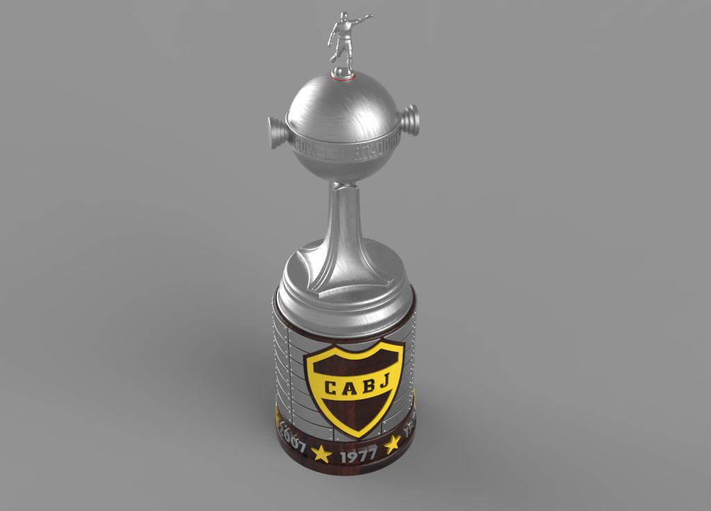 STL file Conmebol Libertadores Cup CABJ 🎨 ・3D print object to download ...