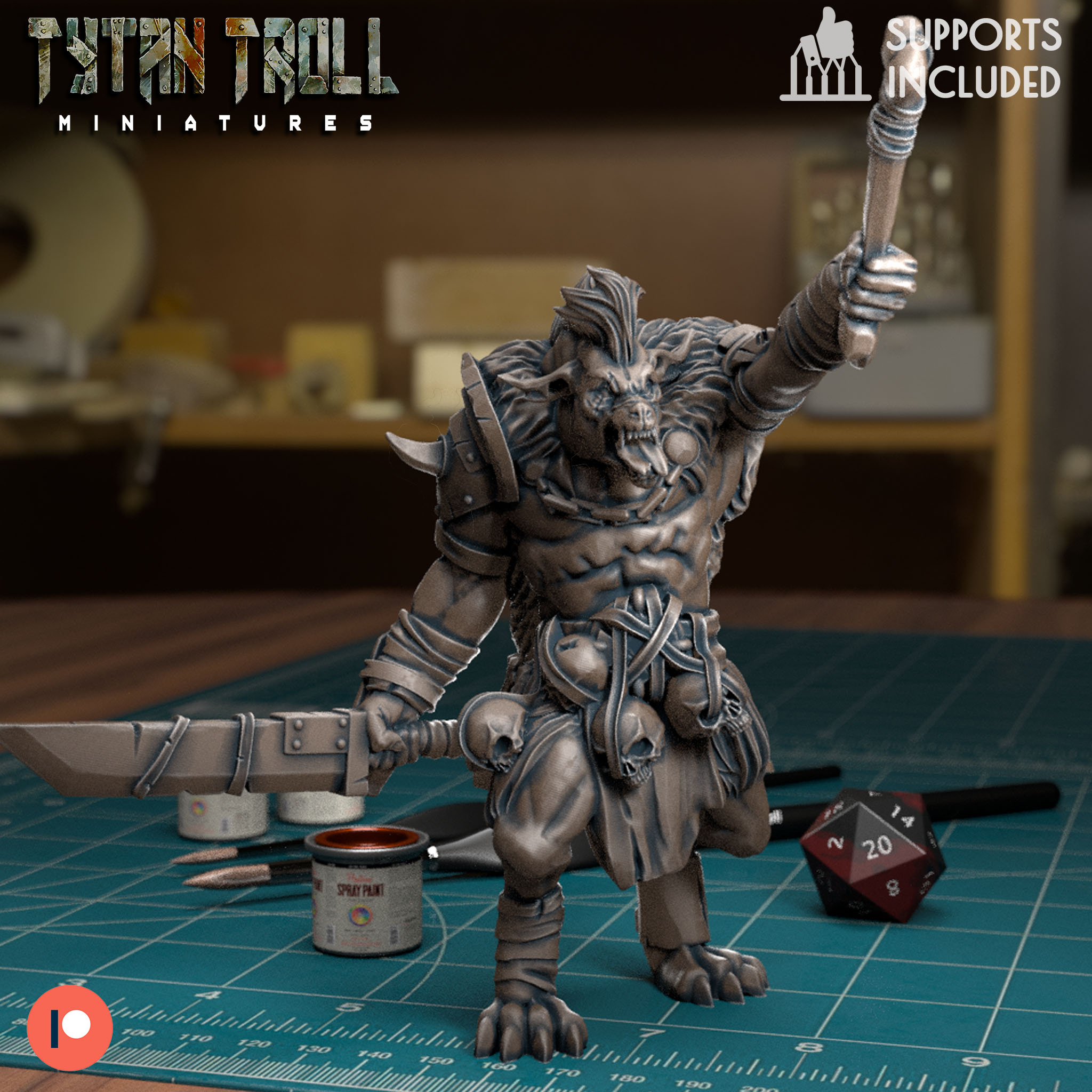 Archivo STL Pack Gnoll - [Pre-apoyado] 🎲・Objeto para impresora 3D para ...