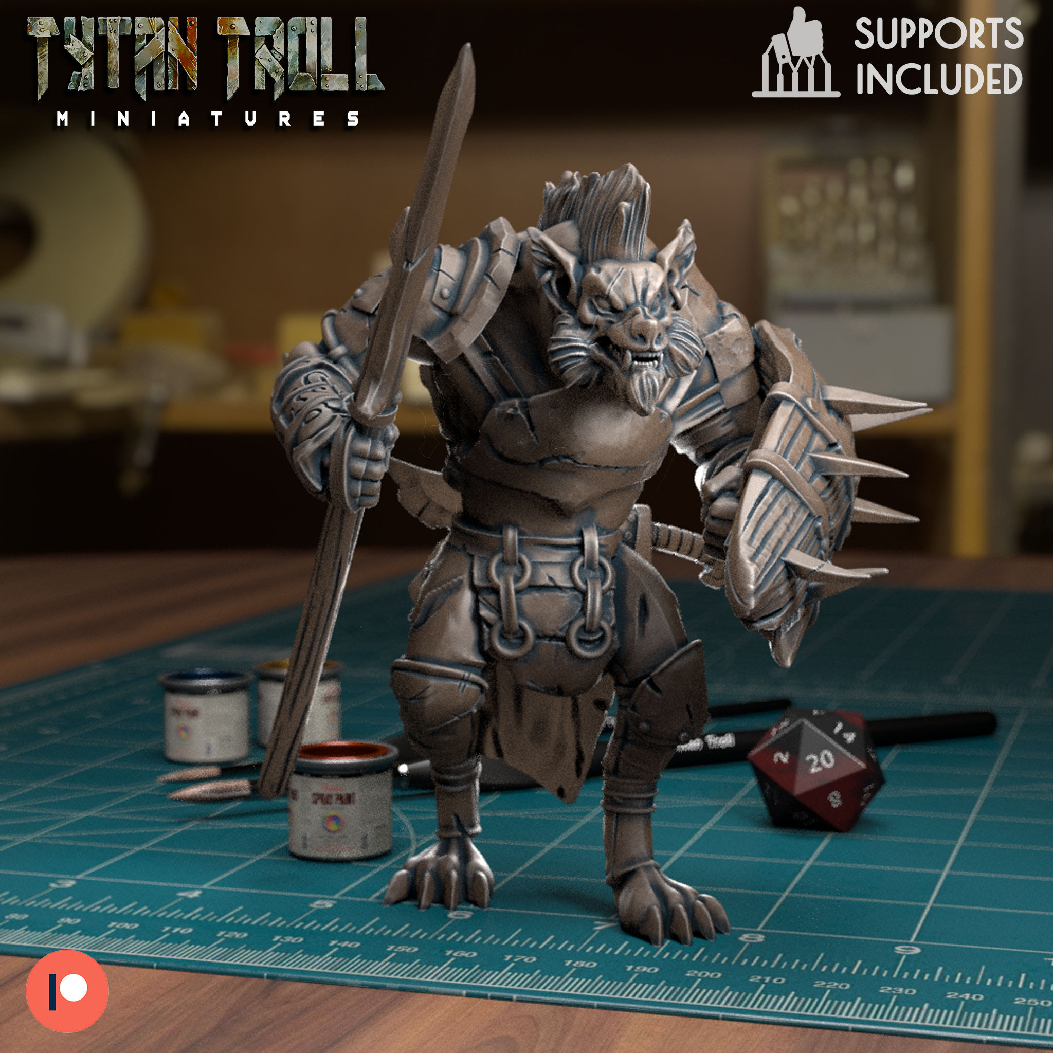 Archivo STL Pack Gnoll - [Pre-apoyado] 🎲・Objeto para impresora 3D para ...