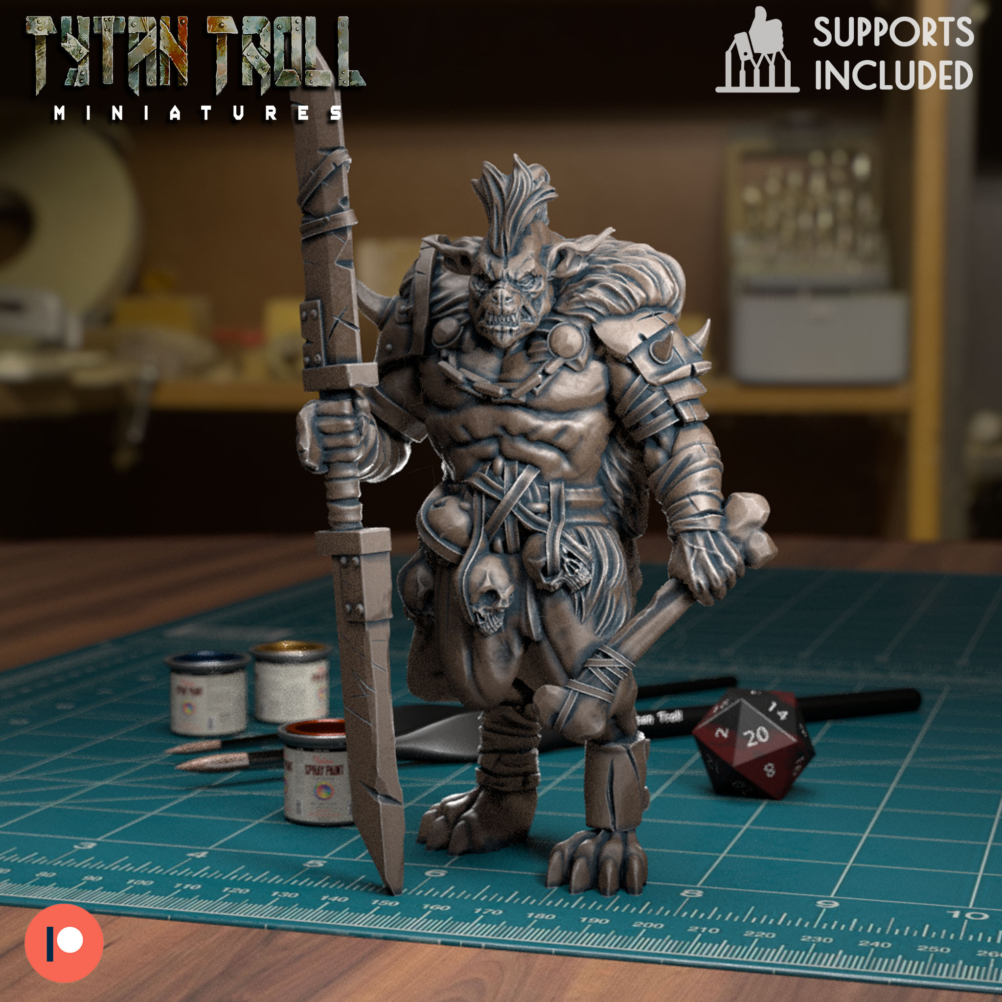 Archivo STL Pack Gnoll - [Pre-apoyado] 🎲・Objeto para impresora 3D para ...