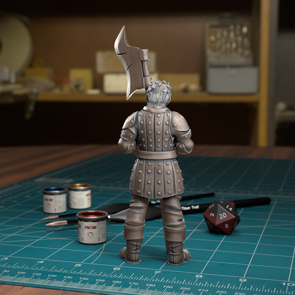 🏙️ City guard 01 - [Pre-Supported]・ STL File for ・Cults