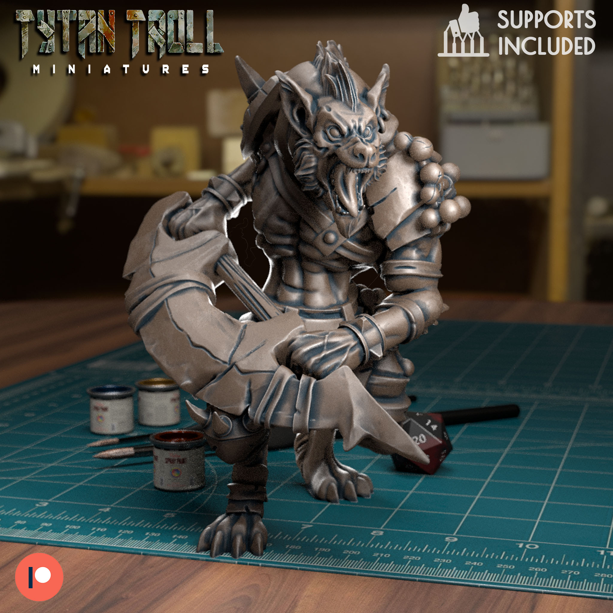 Archivo STL Pack Gnoll - [Pre-apoyado] 🎲・Objeto para impresora 3D para ...