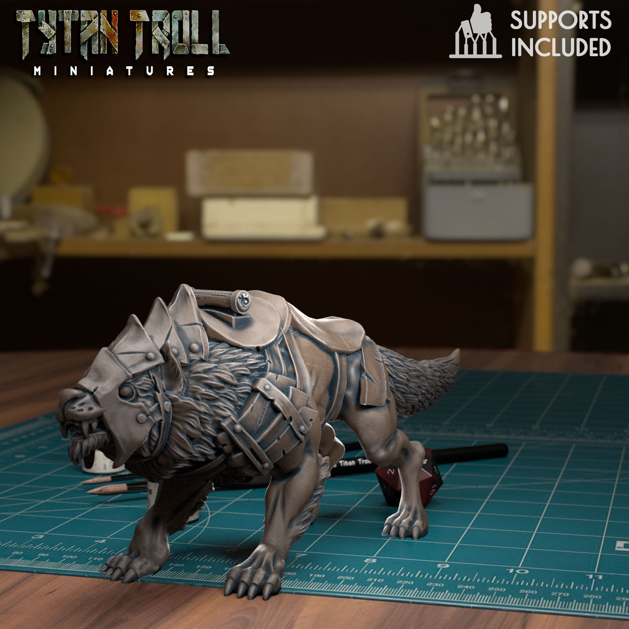 STL file Wolf Orc Mount - [Pre-Supported] 🐺 ・3D printable model to ...