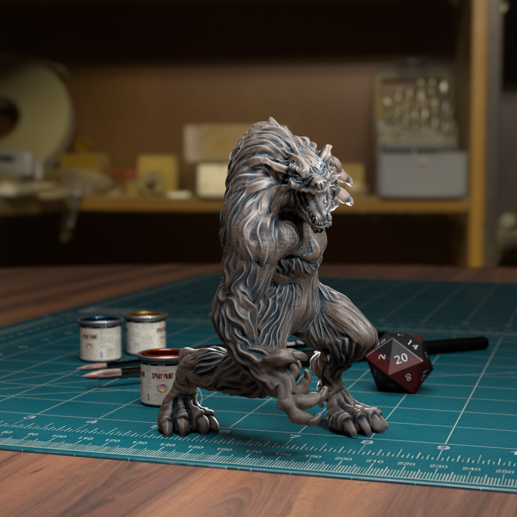 STL file Werewolf 001 - [Pre-Supported] 🐺 ・3D printable design to ...