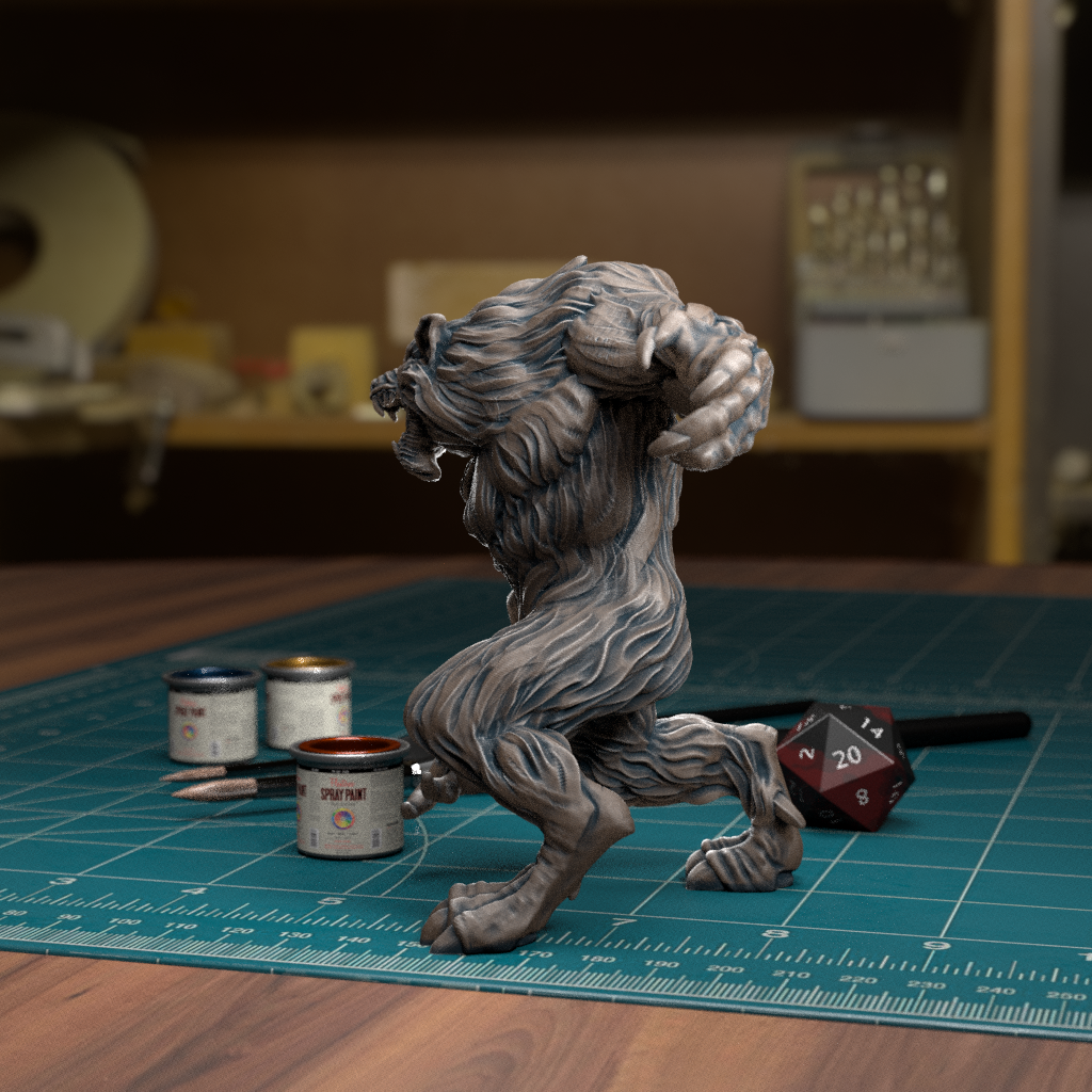 STL file Werewolf 001 - [Pre-Supported] 🐺 ・3D printable design to ...