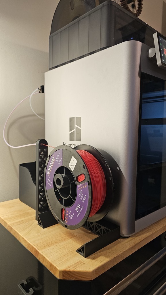 Free 3D file External Spool Holder with optional PTFE tube holder 🧞‍♂️ ...