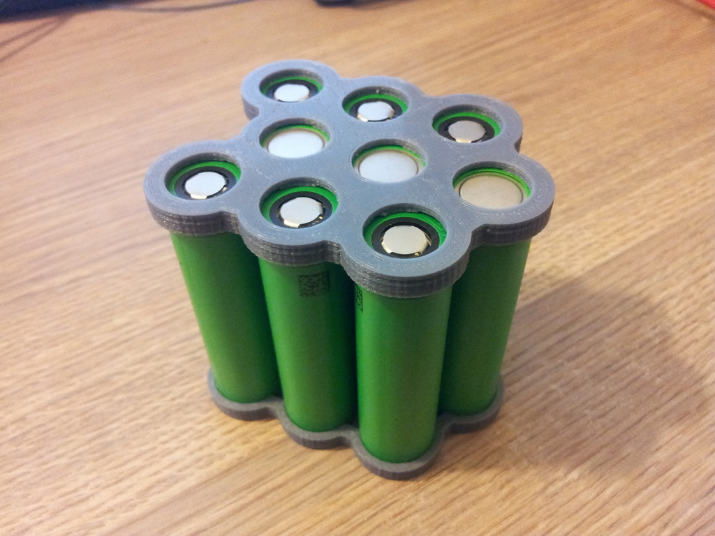Free 3D file Parametric cylindrical battery pack holder 🔋 ・3D print ...