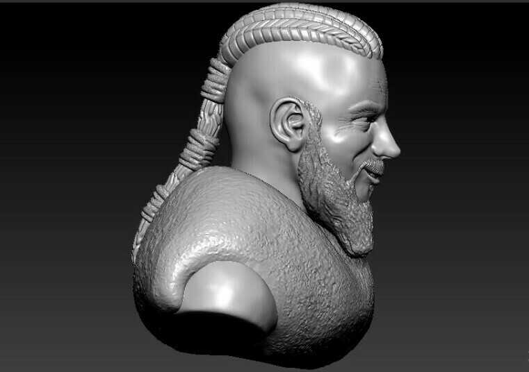 Free STL file Ragnar lothbrok 👤 ・3D printing template to download・Cults