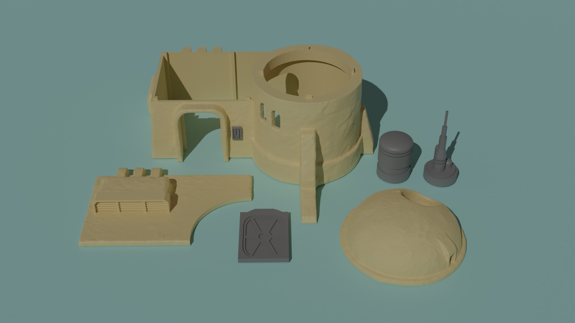 🏜️ Sci-fi Desert House 1 - Suitable for Star Wars Legion・ STL File for ...
