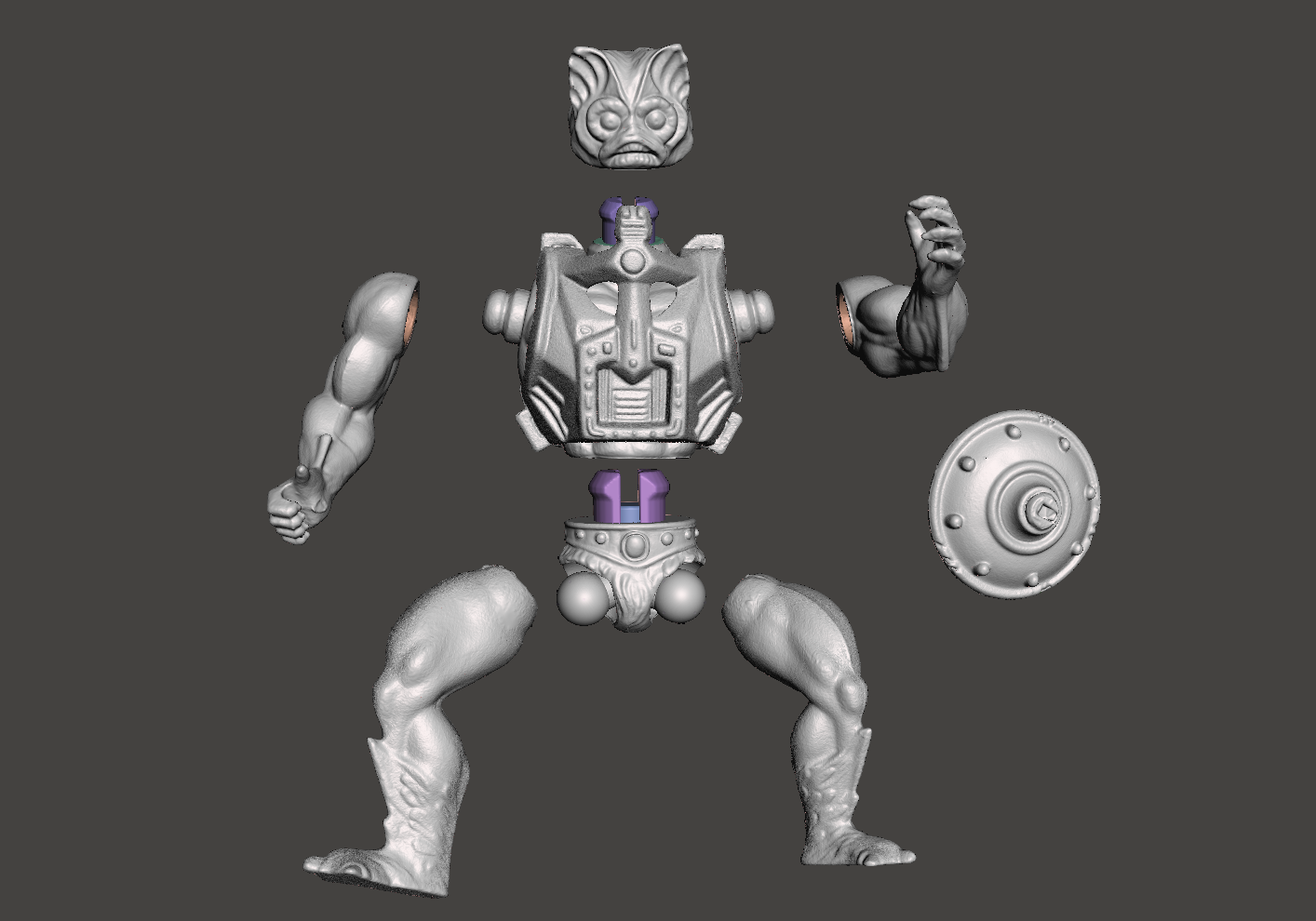 👨 STINKOR VINTAGE ACTION FIGURE (COMPLETE)・ 3D File for ・Cults