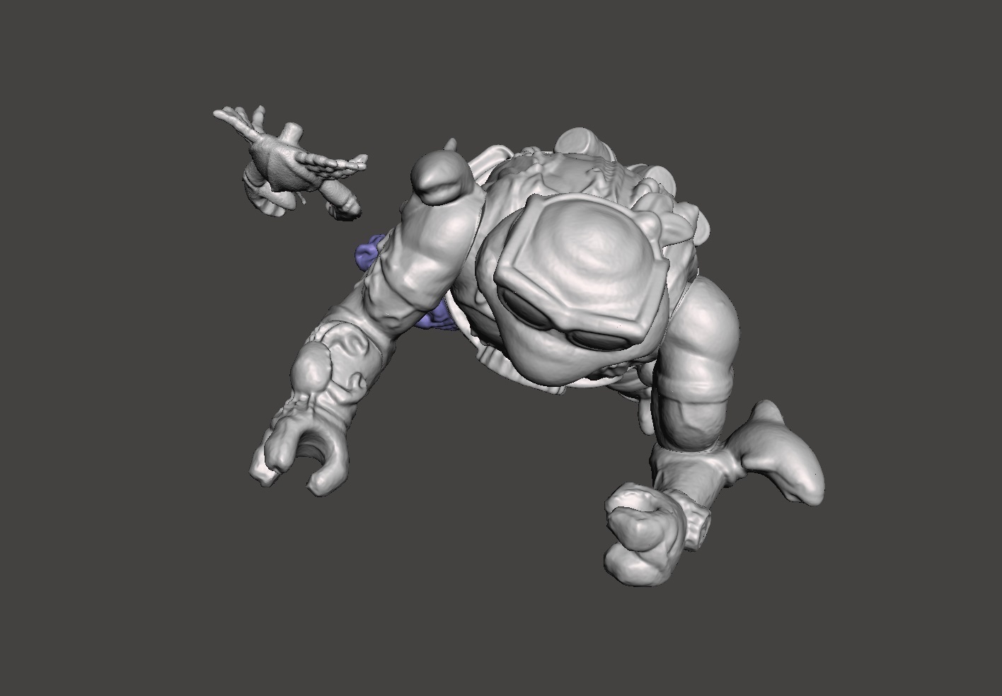 Fichier 3D MIKE THE SEWER SURFER TMNT VINTAGE ACTION FIGURE 🥷・Idée pour ...