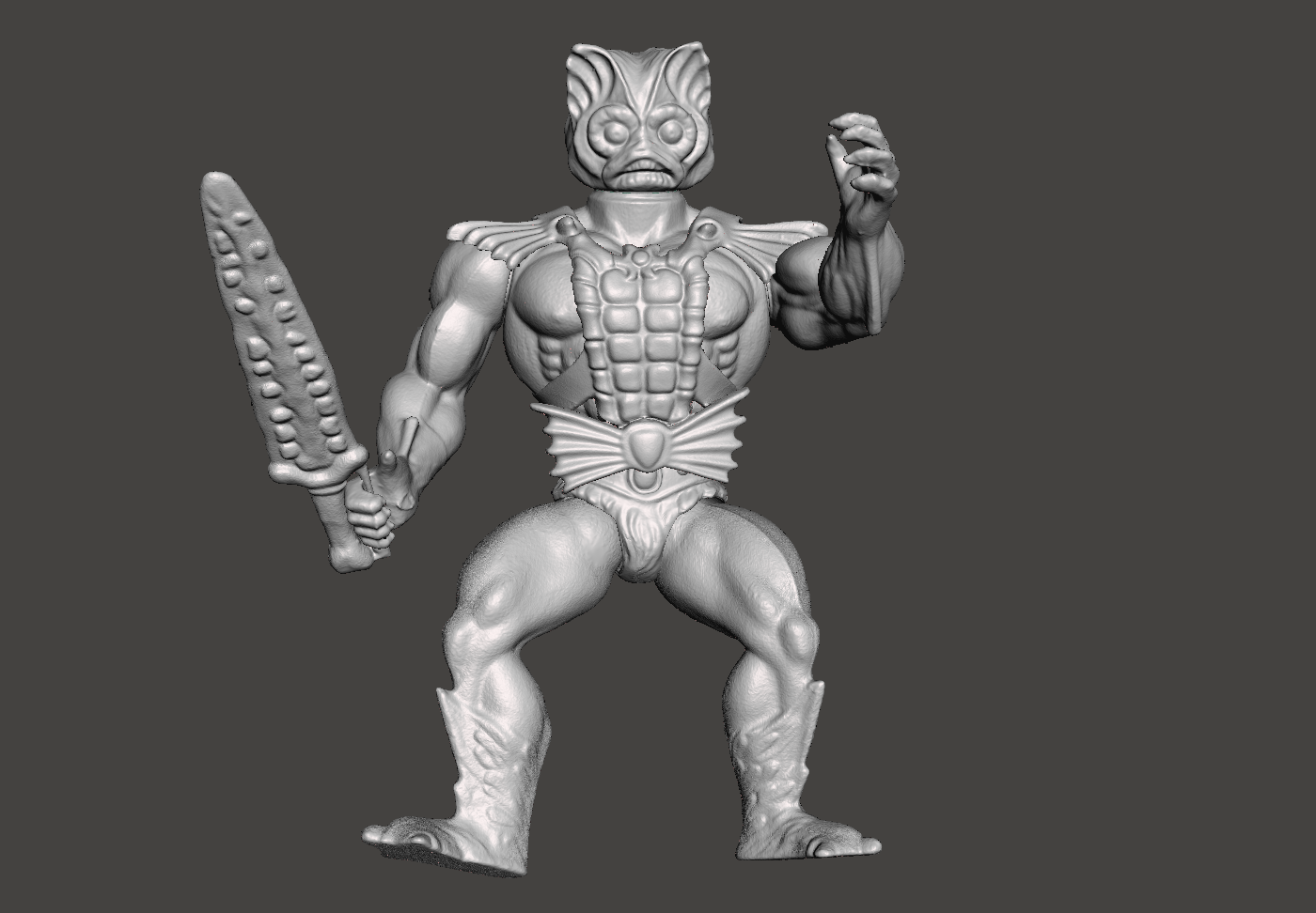 3D file MERMAN VINTAGE ACTION FIGURE (COMPLETE) 🧜‍♂️ ・3D print model to ...