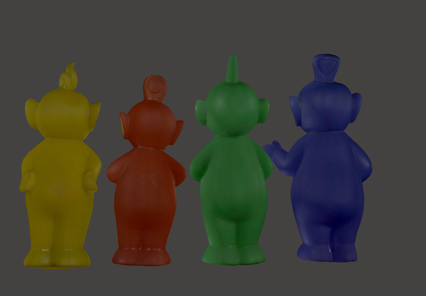 🎨 TELETUBBIES, TINKY WINKY,DIPSY,LAA-LAA, PO・ 3D File for ・Cults