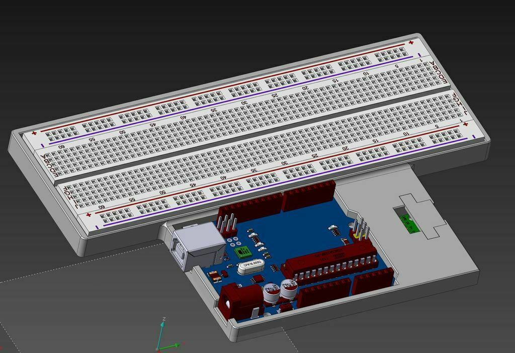 Бесплатный STL файл Arduino Uno Holder for Organized Testing with Micro ...