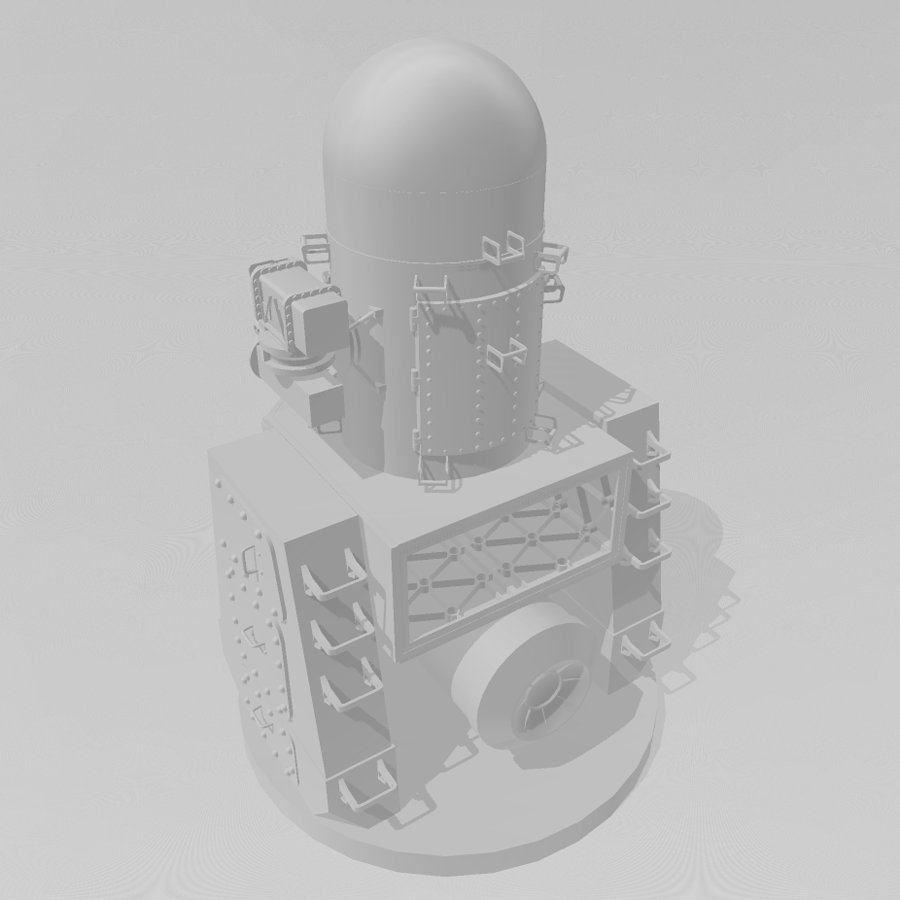 🔫 PHALANX - CIWS (Close-in Weapon System)・ STL File for ・Cults