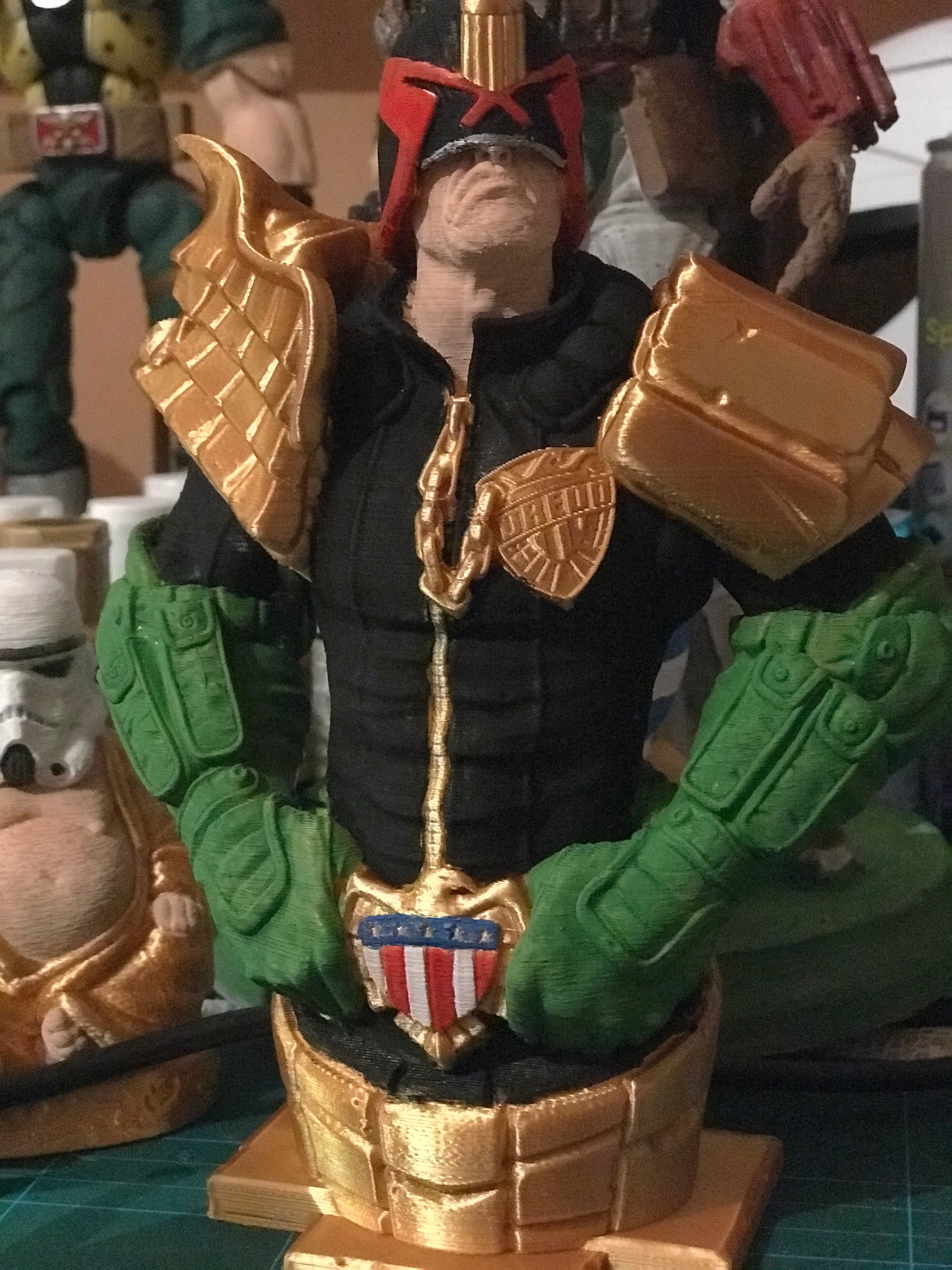 3D printable Judge Dredd (fan art)・Cults