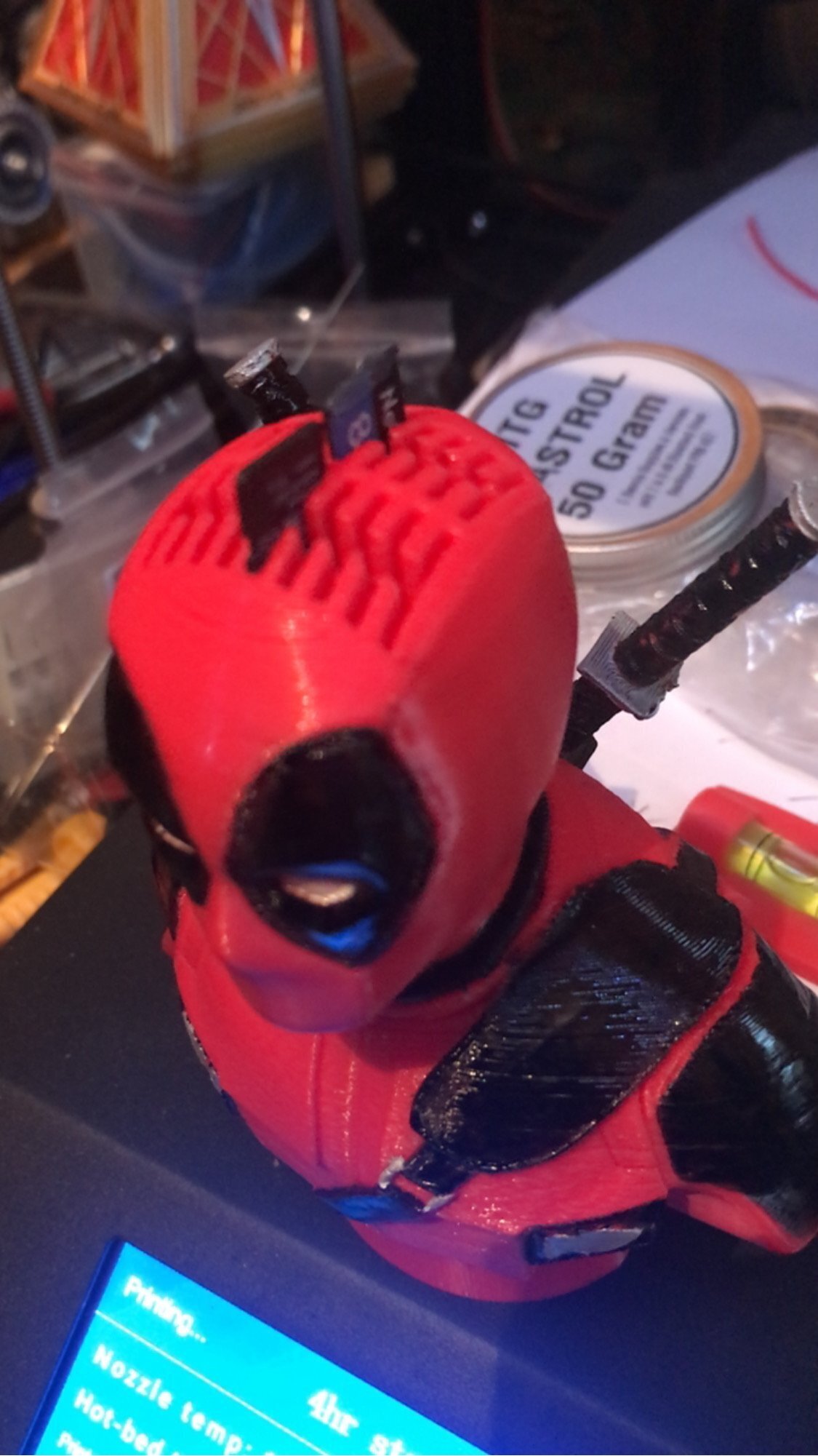 3D print deadpol sd/micro sd holder・Cults