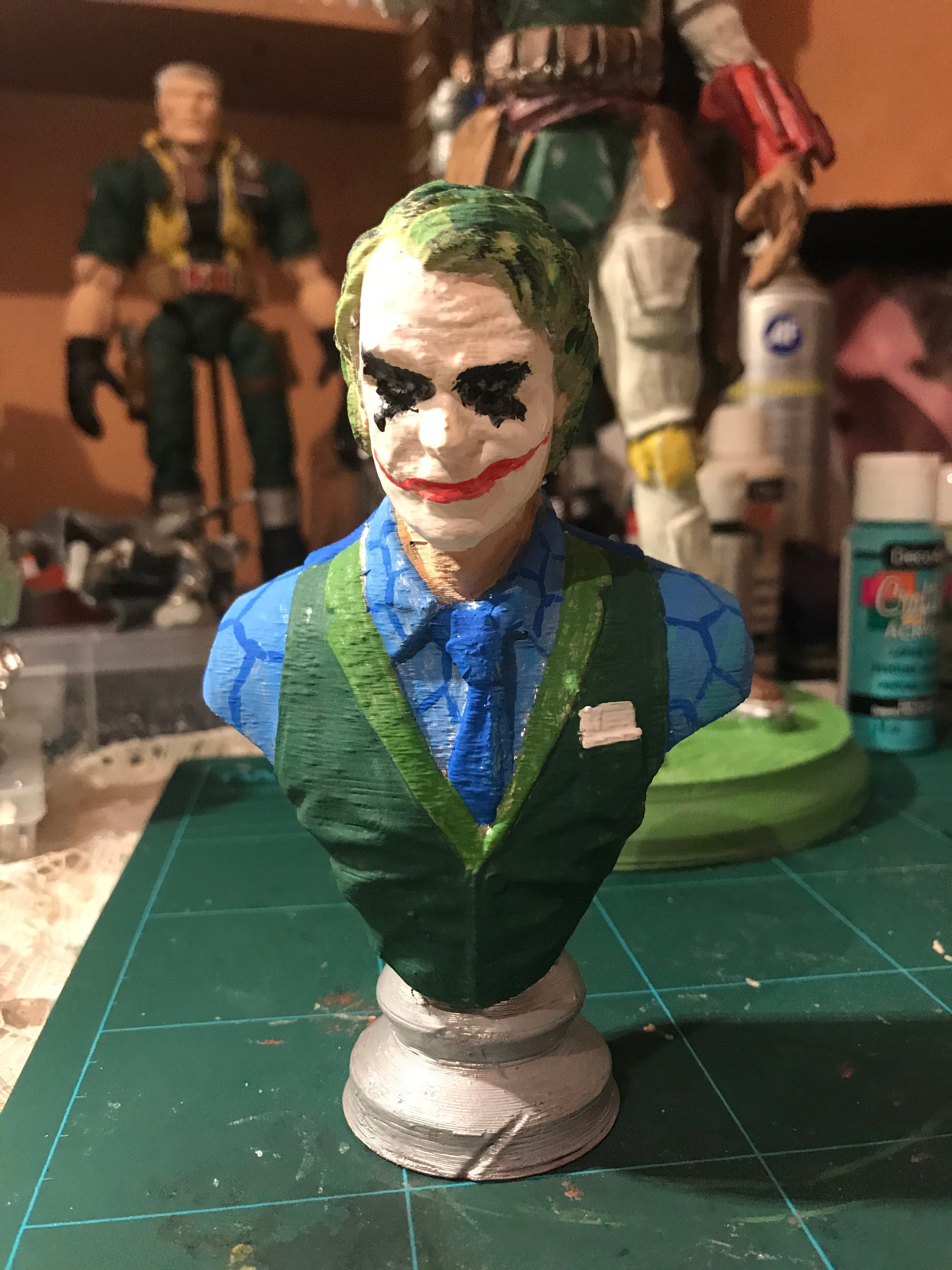 3D printed Joker bust・Cults