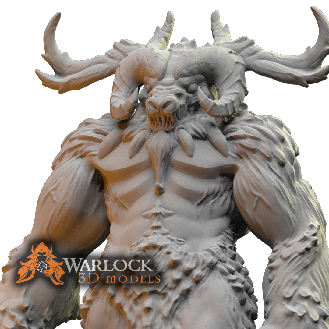 3D file Baphomet: The Horned King 🤴 ・3D print model to download・Cults