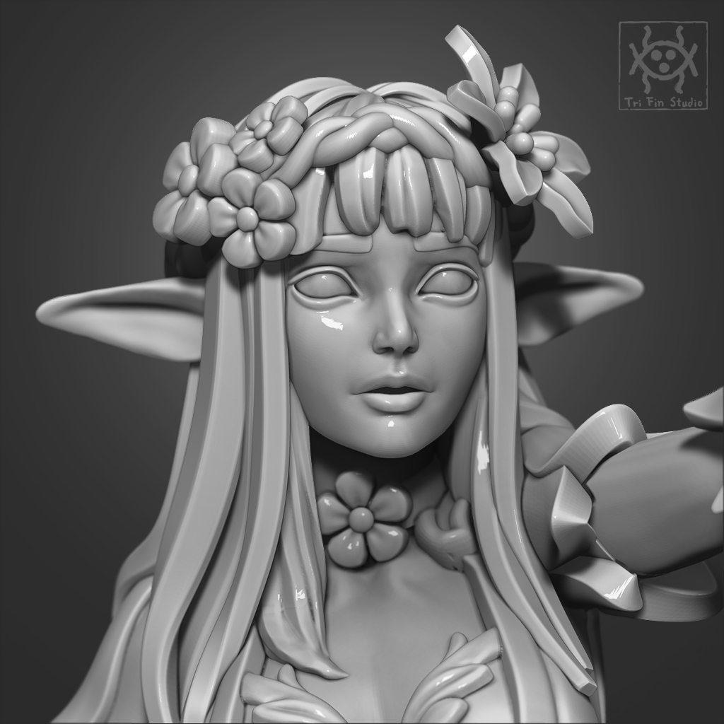 🧝 Adventurer - Elf Sorceress・ STL File for 3D printing・Cults