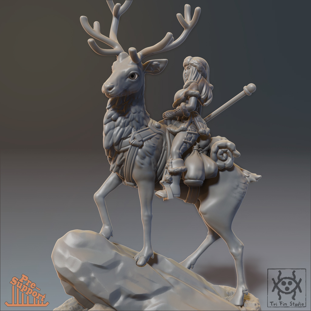 STL file Stag rider 🦌・3D printable model to download・Cults