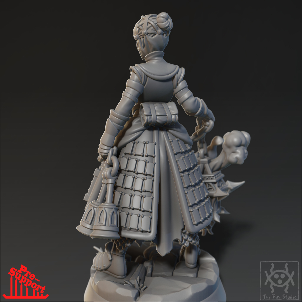STL file Adventurer - Female Cleric ♀️ ・3D printer design to download・Cults