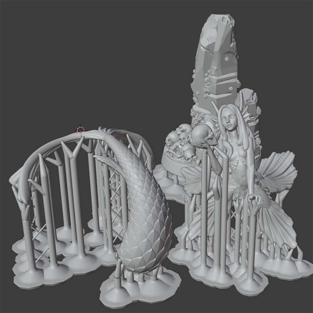 STL file Mermaids Bundle 👹・Model to download and 3D print・Cults