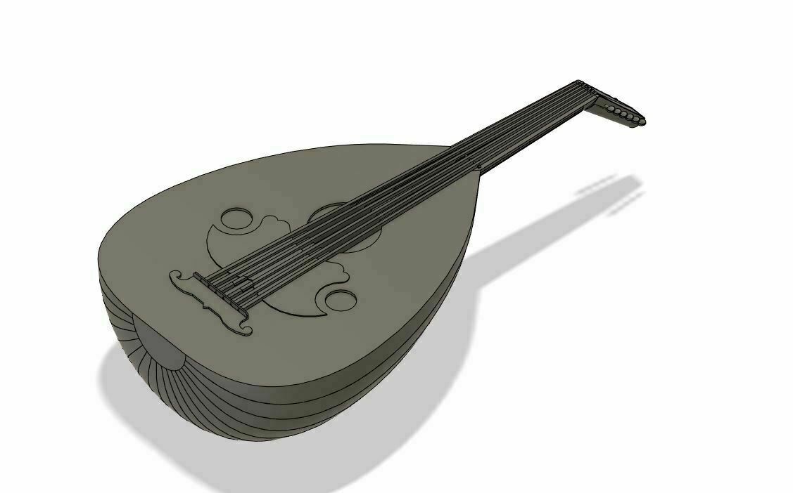 STL file oud 🎵 ・3D printer design to download・Cults