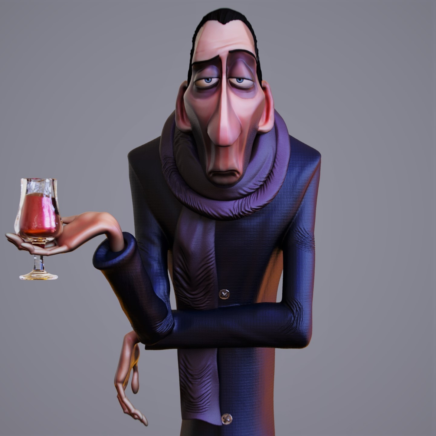 STL 文件 Anton Ego (ratatouille) 🎨 ・可下载 3D 打印模型・Cults