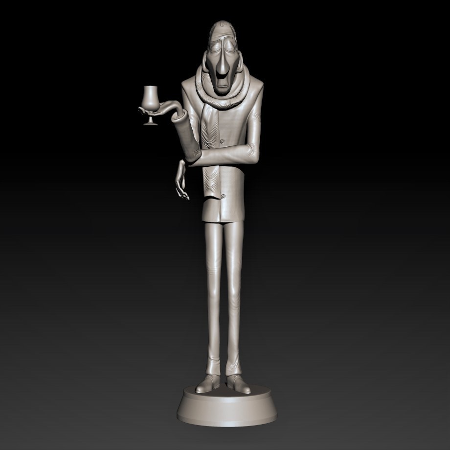 STL 文件 Anton Ego (ratatouille) 🎨 ・可下载 3D 打印模型・Cults