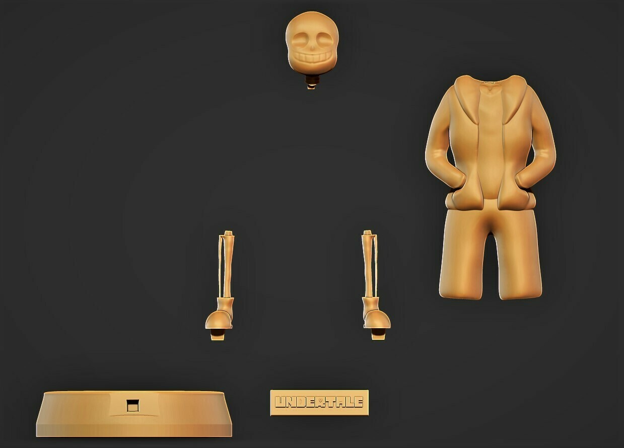 🎮 Sans Undertale・ 3D File for 3D printing・Cults