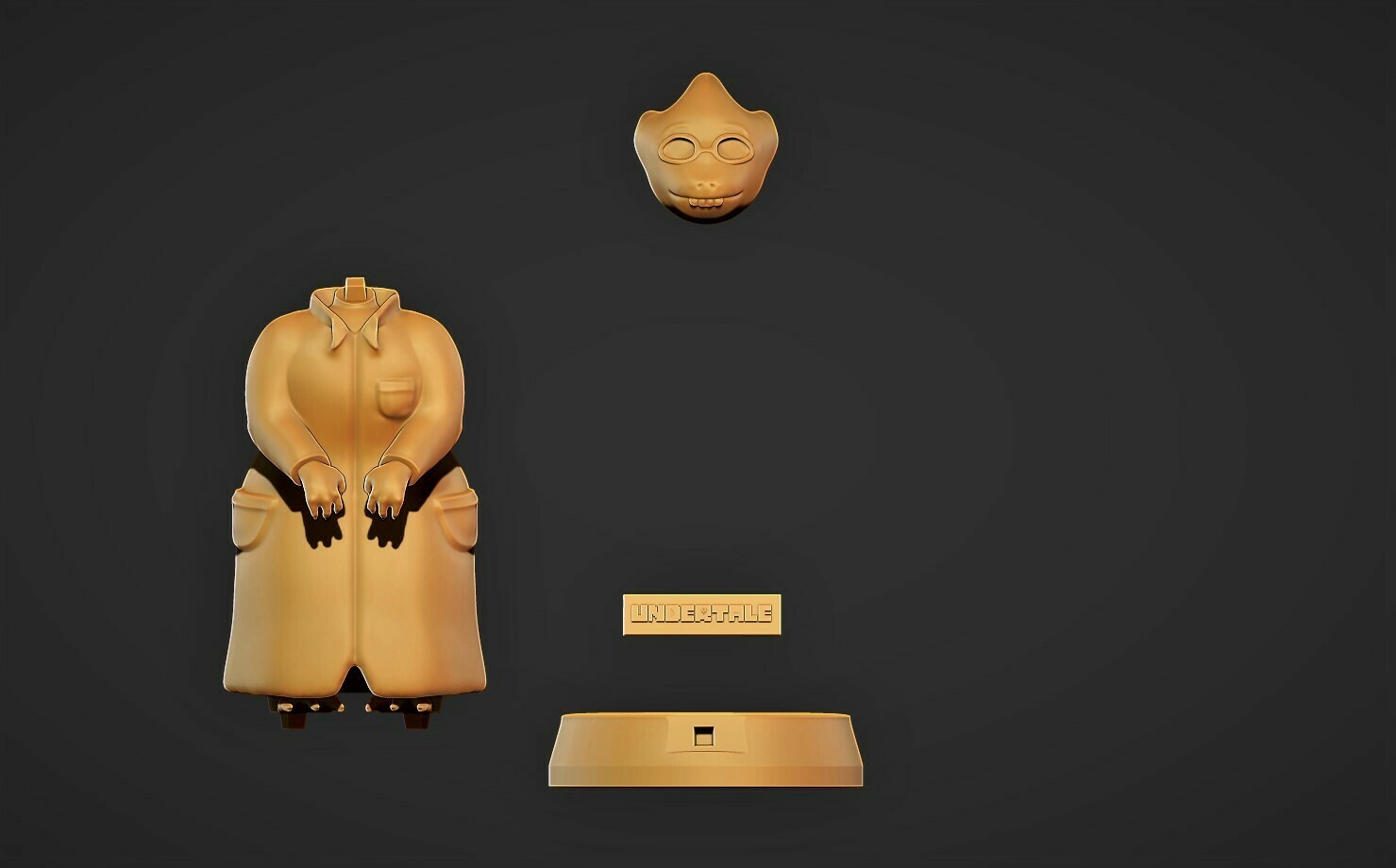 Archivo 3D Alphys Undertale 🎨 ・Idea de impresión 3D para descargar・Cults