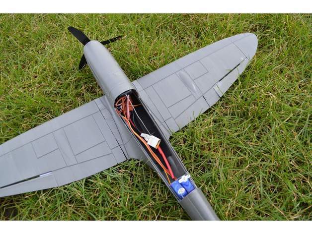 🛩️ RC plane Spitfire fully 3D printable parts・Fichier STL Gratuit pour ...
