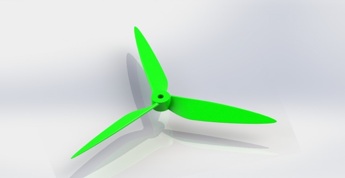 🚁 Quadcopter Propeller (3 Blades)・ STL File for ・Cults