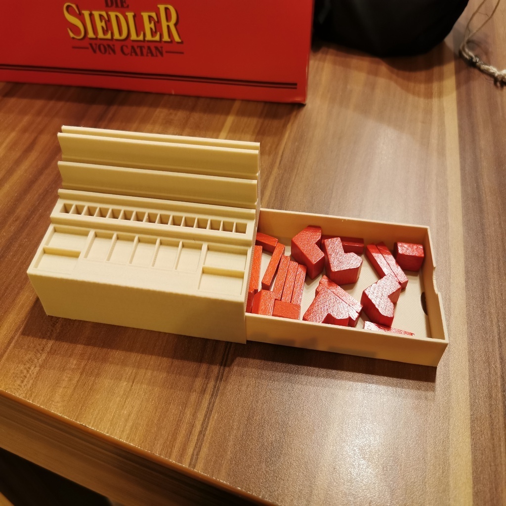 Free 3D file Catan Holder with drawer storage ♟ ・3D print object to ...