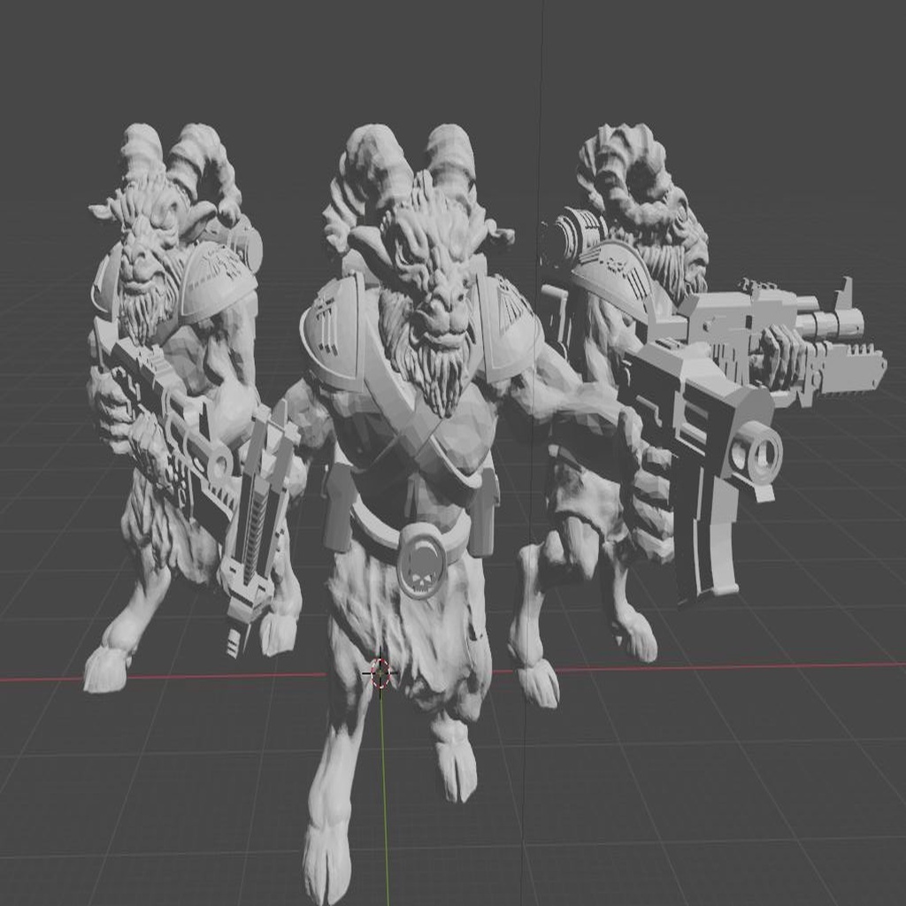 🛰 Imperial space army Beast-People・Free 3D File for ・Cults