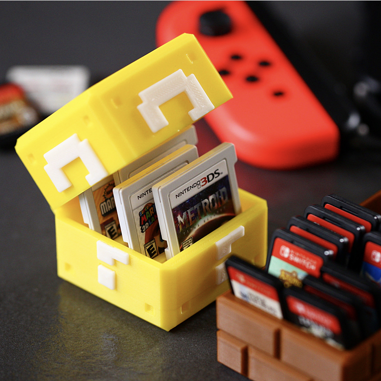 🎲 Super Mario Block Chest for Nintendo Switch / Switch 2 / 3DS / DS ...