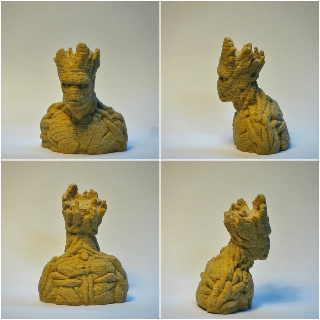 3D printing Groot Bust Sculpture・Cults