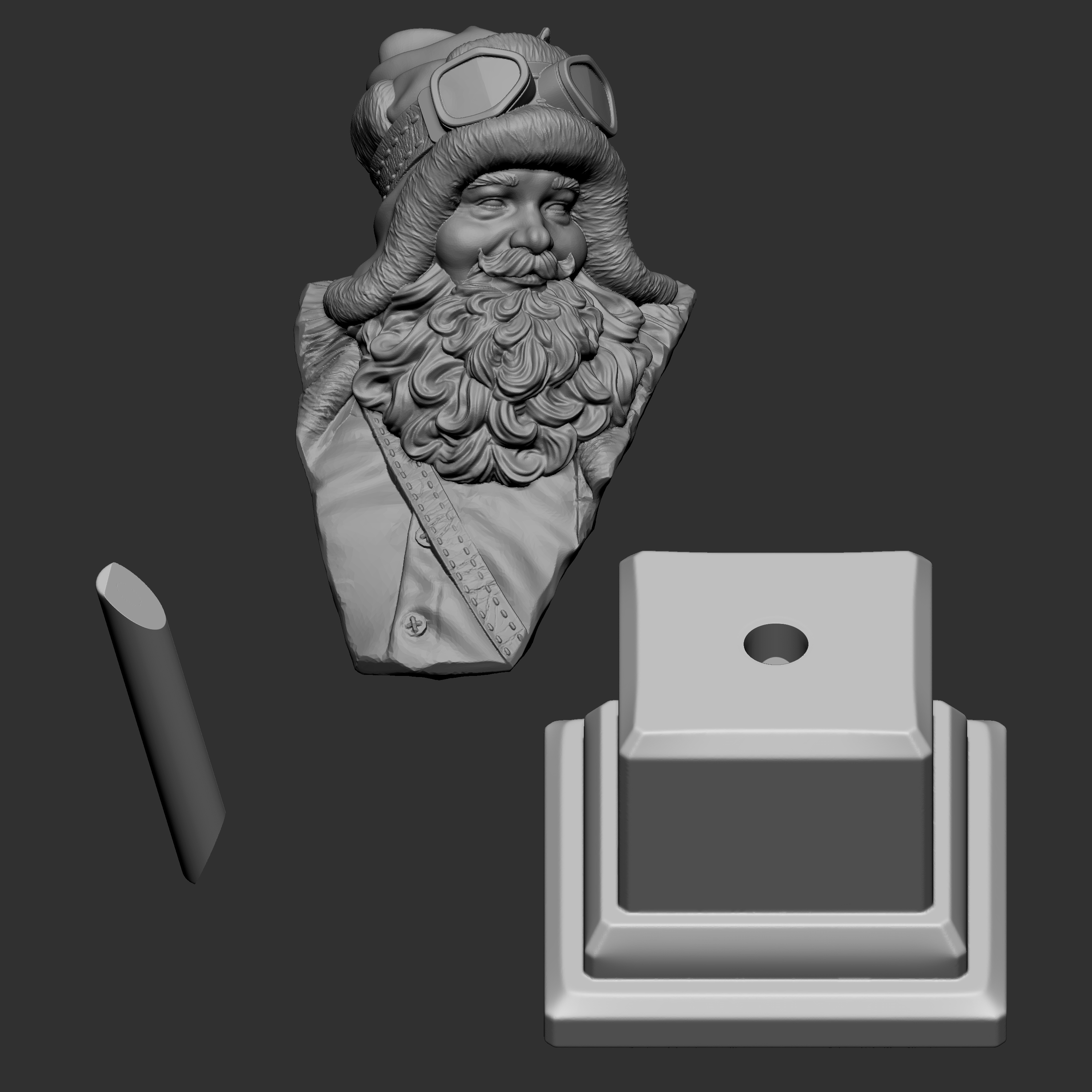 Free STL file Santa Claus Bust 🎅 ・3D printable model to download・Cults